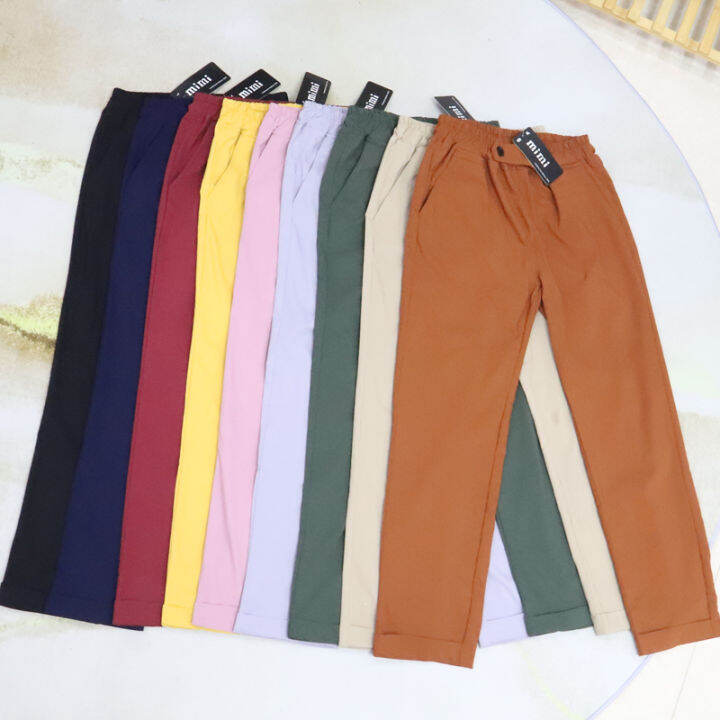 Best seller korean fashion candy pants formal pants good quality pants ...
