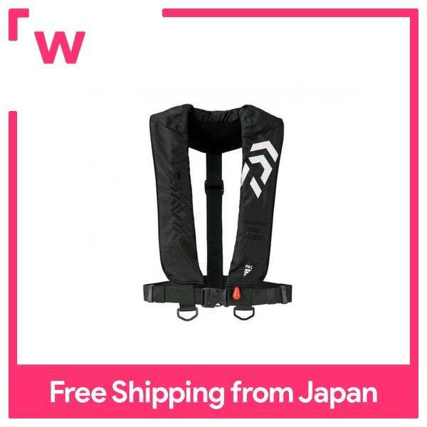 DAIWA inflatable life jacket (shoulder type manual/automatic inflatable) black free DF-2608 ...