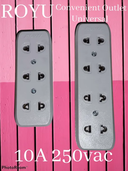 ROYU Universal Convenient outlet surface type | Lazada PH