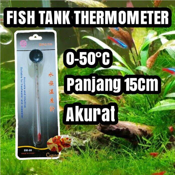 Thermometer Aquarium Aquascape Pengukur Suhu Termometer | Lazada Indonesia