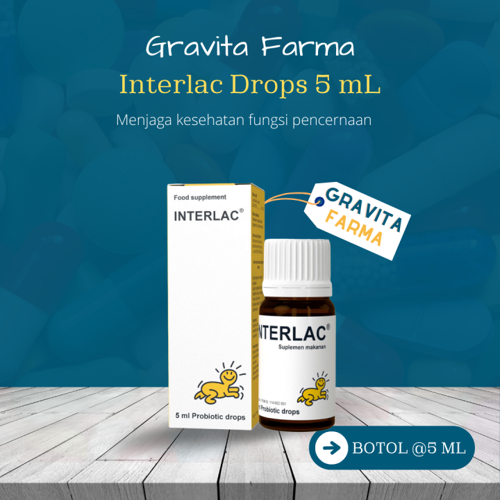 Interlac Drops 5 mL - Probiotik Saluran Cerna | Lazada Indonesia