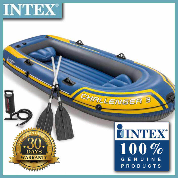 Intex 68370 Challenger 3 Inflatable Boat Set | Lazada PH