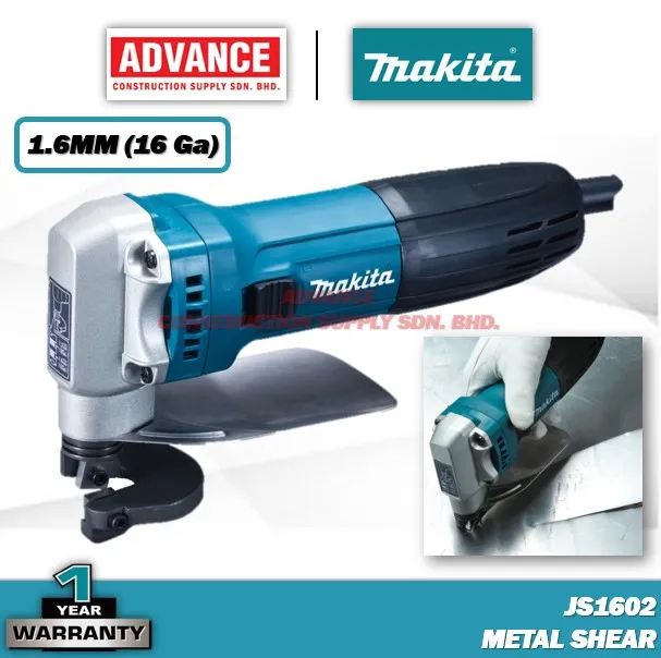 MAKITA JS1602 Metal Shear 1.6MM (16 Ga)『CORDED』『1 Years Warranty』『100% Original Makita』 | Lazada
