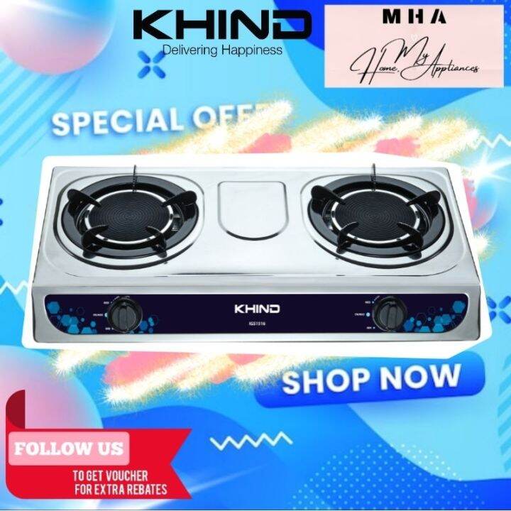 KHIND Infrared Gas StoveBrand: KhindModel: IGS1516 | Lazada