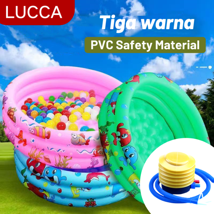 Kolam Renang Bayi 90X90CM Swimming Pool PVC Mandi Luar Ruangan | Lazada ...