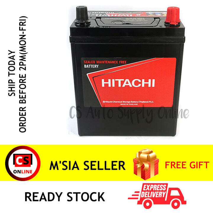 CS Hitachi TUFLONG NS40ZL 48B19L SMF Car Battery MF for Perodua Myvi ...
