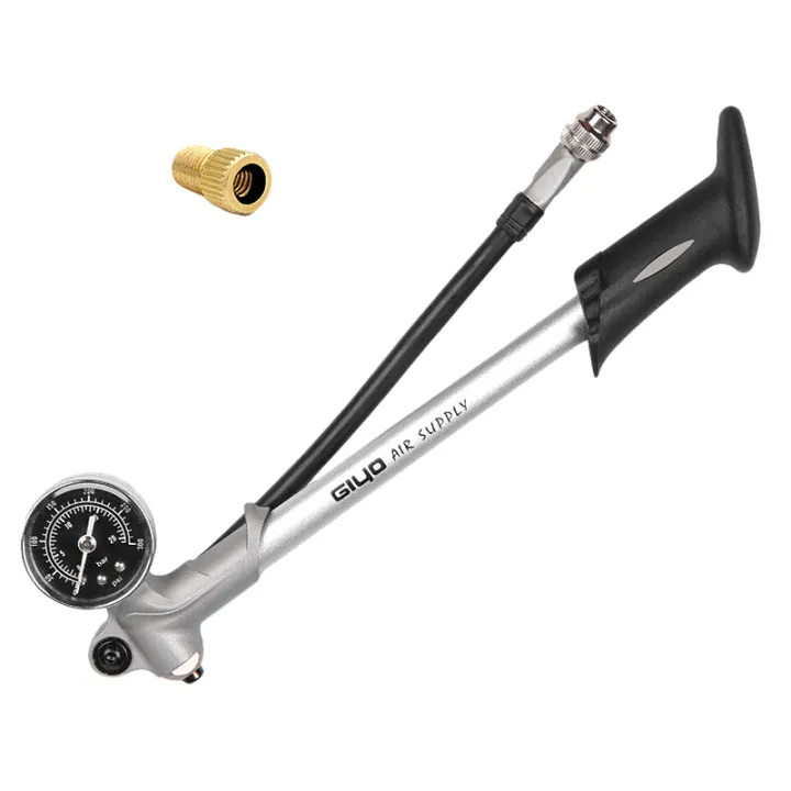 GIYO 300 PSI Air Inflator Bicycle Bike Pump Fork Shock Psi/Bar Gauge ...