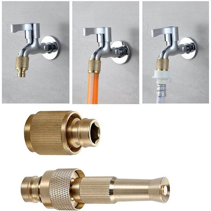 Water Pipe Copper Joint Car Washing Pipe 1/2‘’ Pipe Quick Connect ...
