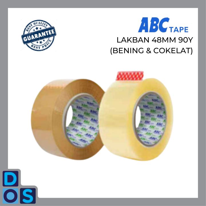 Lakban Bening Lakban Cokelat Lakban ABC TAPE 48mm 90Y ABC Tape | Lazada ...