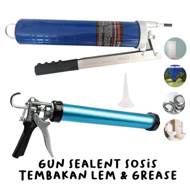 Tembakan Sealant / Silicon Gun/ Gun Sosis/ Gun Tabung | Lazada Indonesia