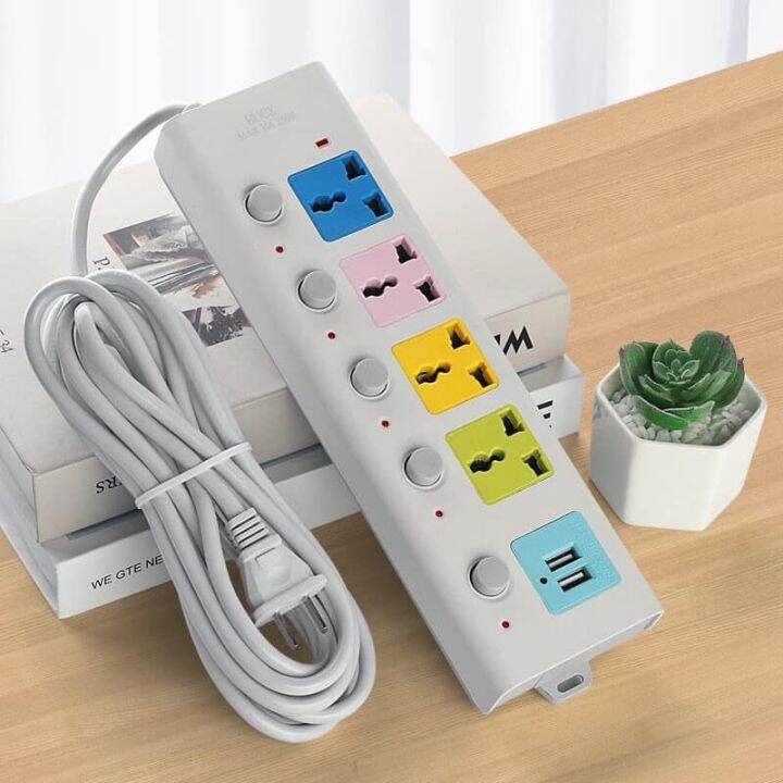Multi Function Socket Plug Universal Socket Power Board Power Strip With 4 Power Socket 2