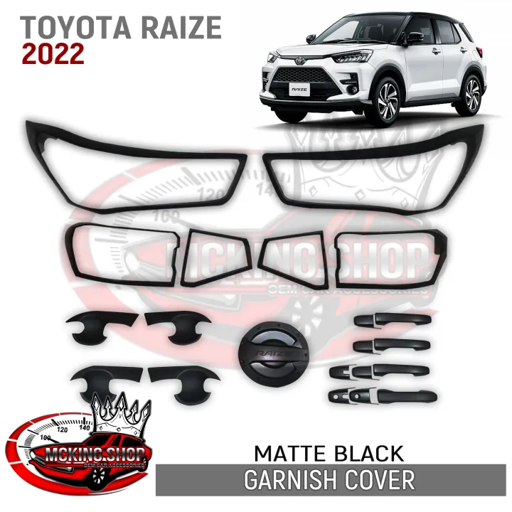 Toyota Raize 2022 Garnish Combo Set of Headlight and Tail light Cover ...