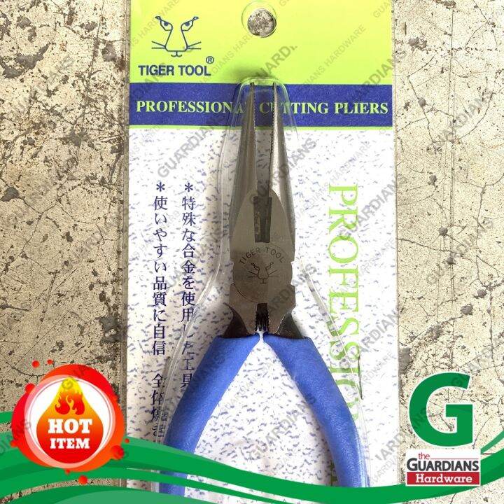 คีมปากแหลม ซึโนดะ TIGER TOOLS TSUNODA (**ทนมากของแท้ 100% Made in JAPAN) RP-125mm(28) ขนาด 5นิ้ว ...