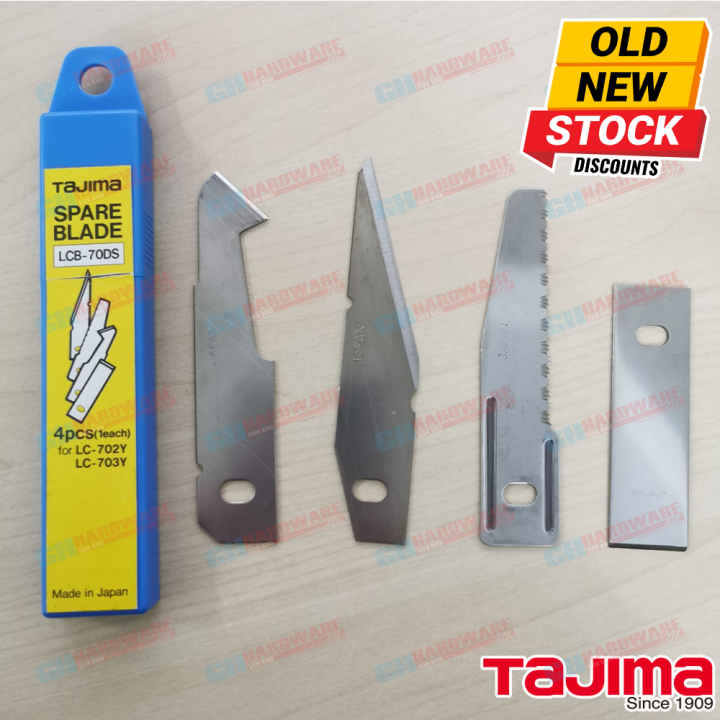 [ GH HARDWARE - Old New Stock ] TAJIMA LCB 70 DS Cutter Blade - 4pcs ...