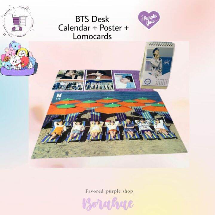 BTS Desk Calendar 2022 + Poster + Lomocards | Lazada PH