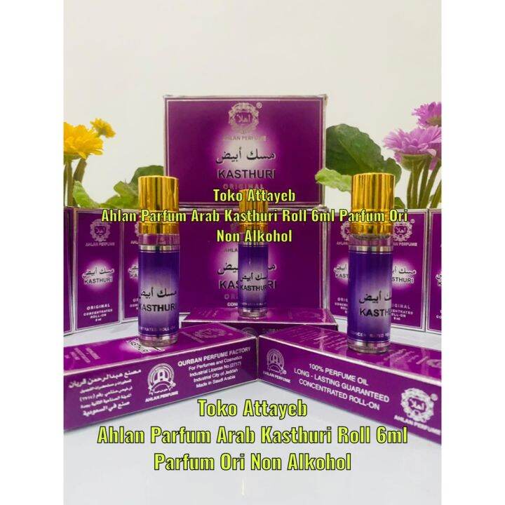 Ahlan Parfum Arab Kasthuri Roll 6ml Parfum Ori Non Alkohol | Lazada ...
