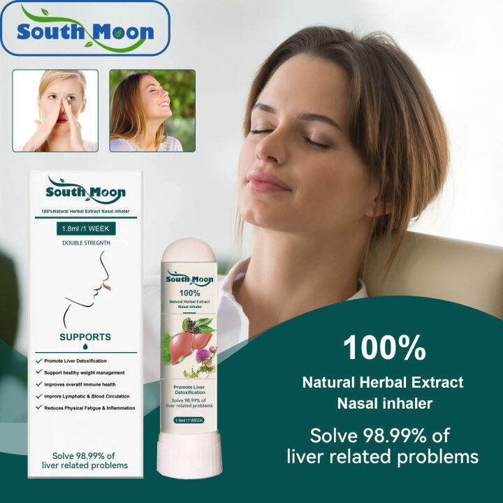 South Moon Natural Herbal Extract Nasal Inhaler Promote Liver ...
