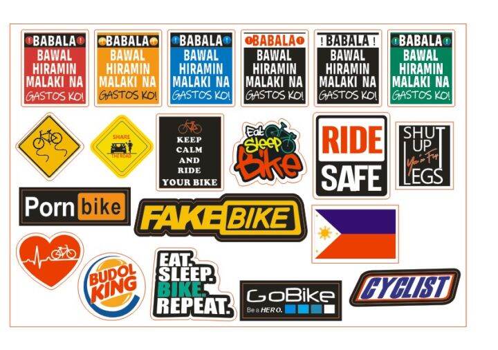 【Ready Stock】 ♗♧Bicycle/MTB/ROAD BIKE MEMES Babala waterproof sticker ...