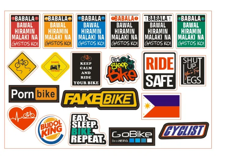 Bicycle/MTB/ROAD BIKE MEMES Babala waterproof sticker | Lazada PH