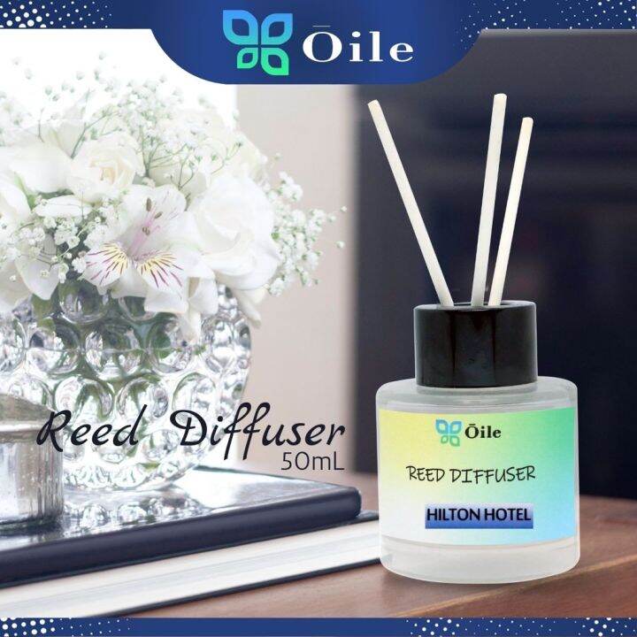 【Hilton Hotel Reed Diffuser 50ml】Home Fragrance Air Freshener Perfume Room Pewangi Rumah Aroma ...