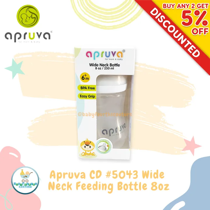 BFCM Apruva CD#5043 Wide Neck Feeding Bottle 8oz (BPA Free) | Lazada PH BFCM Apruva CD#5043 Wide Neck Feeding Bottle 8oz (BPA Free) | Lazada PH
