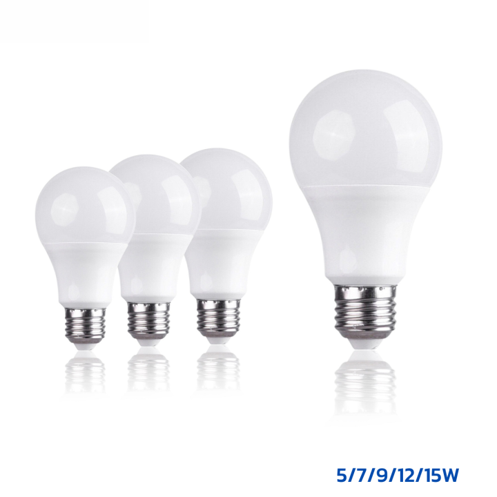 หลอดไฟ led 5W 7W 9W 12W หลอดไฟแอลอีดี ขั๊ว E27 แสงขาว 6500K แสงวอร์มไวท์ 2700K ไฟสว่าง Ezbuy ...