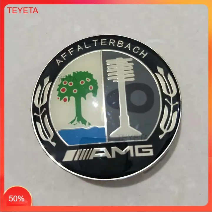 TEYETA 4pcs 75mm benz amg apple tree max wheel hub cap b word wheat ...