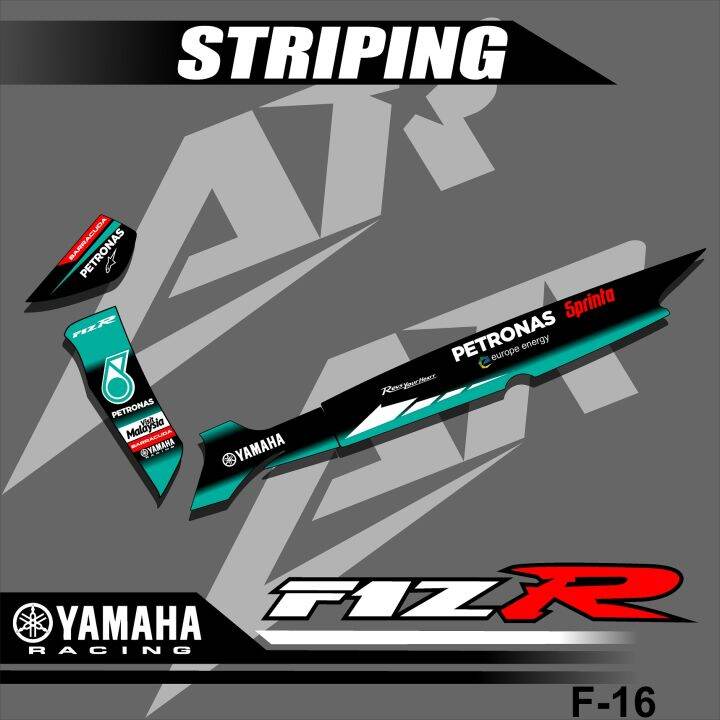 Sticker striping Yamaha FIZ R Variasi Motor F-16 | Lazada Indonesia