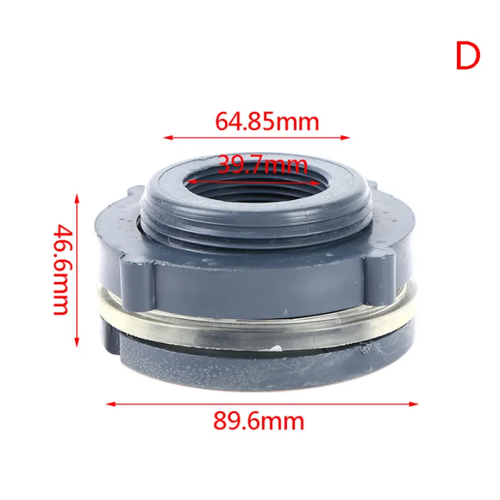 SHBA WUJI 1pc PVC Water Tank Connector Fish Tank Thread Connectors ...