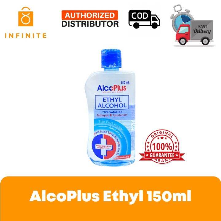 Alco Plus 70% Solution 150ml (Ethyl Alcohol and Isopropyl Alcohol ...