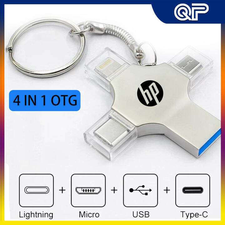 HP 4 in 1 OTG Drive Flash Drive 1TB/512GB/32GB Flash Drive USB 3.0 ...