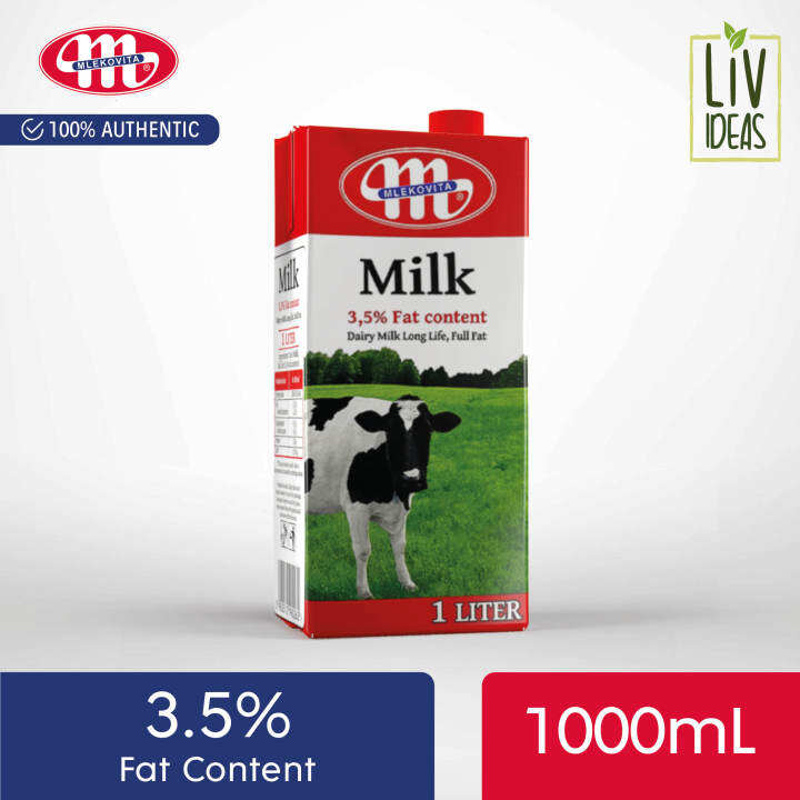 Mlekovita Full Cream UHT Milk (3.5% Fat Content) 1000mL / 1 Liter | Lazada PH