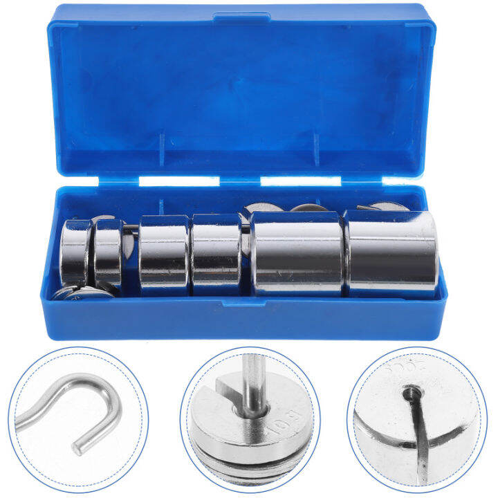 NICERIO 1 Set Slotted Masses with Hanger Metal Slotted Weights ...