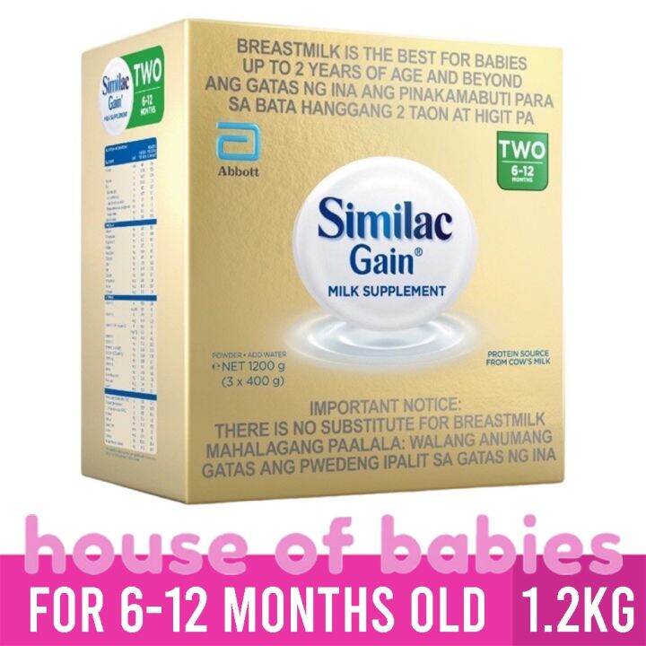 Similac Gain 1.2KG (6-12 months) Milk Supplement | Lazada PH