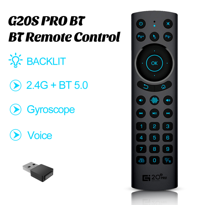 G20S PRO Remote Control Infrared 2.4G Wireless Backlit Buttons Air Mouse BT 5.0 G20BTS Plus ...