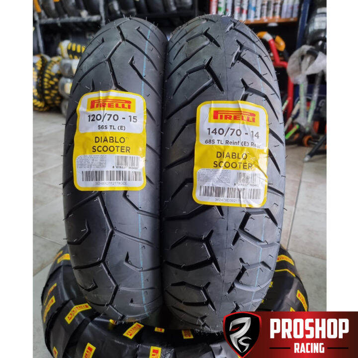 ยาง Pirelli Diablo scooter สำหรับ Xmax, New Forza 300 ขอบ 14/15 ยางปี 2022 | Lazada.co.th