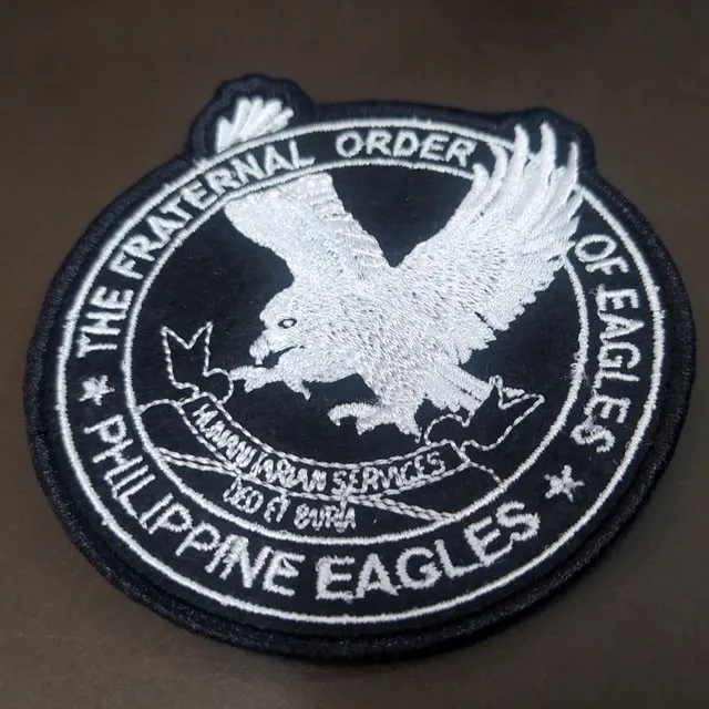 The Fraternal Order of Eagles TFOE Embroidered Patches for Shirt Bags Jacket 3.5inch (Black ...