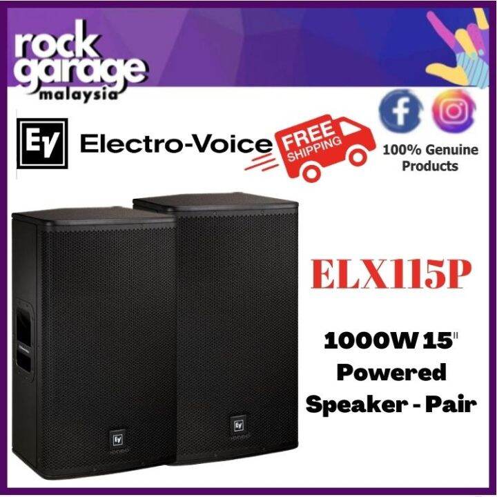 EV Electro-Voice ELX115P 1000W 15" Powered Speaker - Each / Pair ( ELX ...
