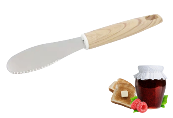 (WOOD GRAIN) Jam Knife- Spreader for Any Fillings For Bread and Pastry ...