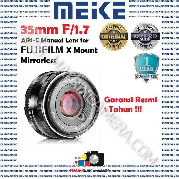 Lensa Meike 35mm F1.7 Lens for Fujifilm X Mount Mirrorless Camera ...