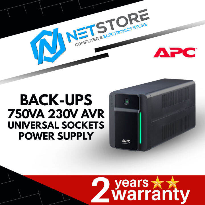 APC Back-UPS 750VA | 230V | AVR | UNIVERSAL SOCKETS POWER SUPPLY ...