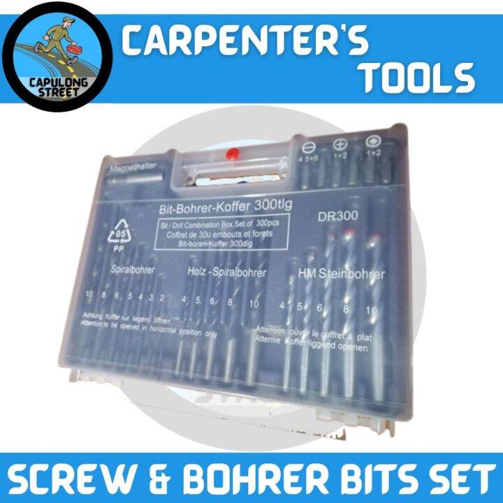 Capulong Bohrer Tox And Screw Bits Set Drill Bits Bala Ng Barena Box Of ...