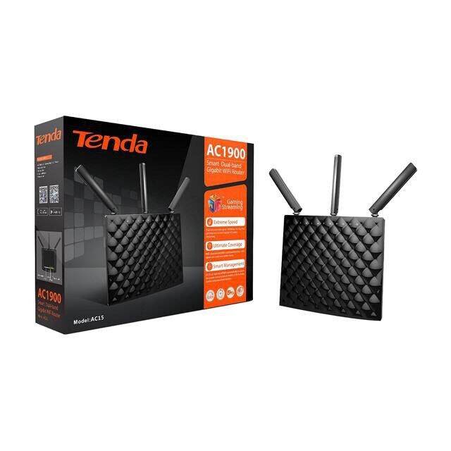 Tenda AC15 Gigabit Port Router Super Speed Gaming Router 1900Mbps ...