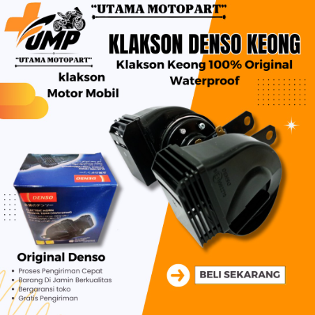 Klakson Denso 12V Keong WATERPROOF Terbaik (HARGA KLAKSON 2 PCS ...