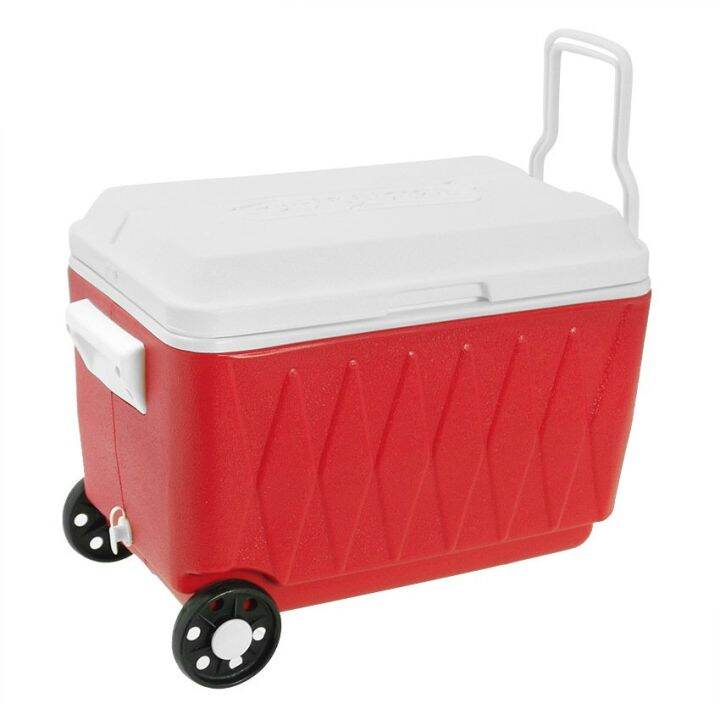 ส่งฟรี Happy Ware กระติกน้ำแข็งมีล้อลาก ความจุ 40 ลิตร (สีแดง) | Lazada ...