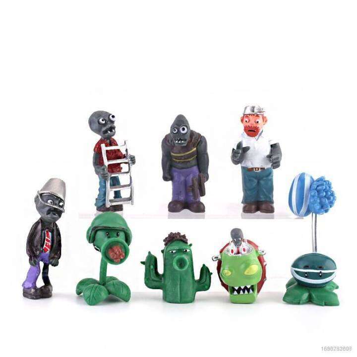 Eula 8pcs PVZ Action Figure Plants vs Zombies Buckethead Ladder Giga ...