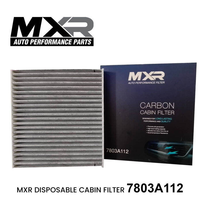 MXR DISPOSABLE CARBON CABIN FILTER FOR ISUZU MUX 2018 (7803A112 ...