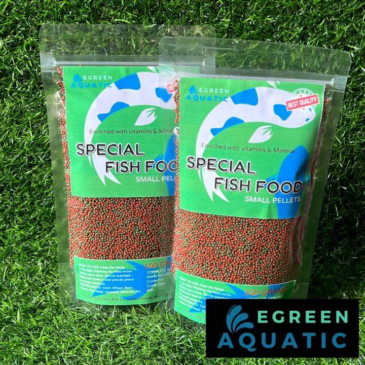Taiwo Red Green Floating SMALL Pellet Fish Food - 200grams | Enriched ...