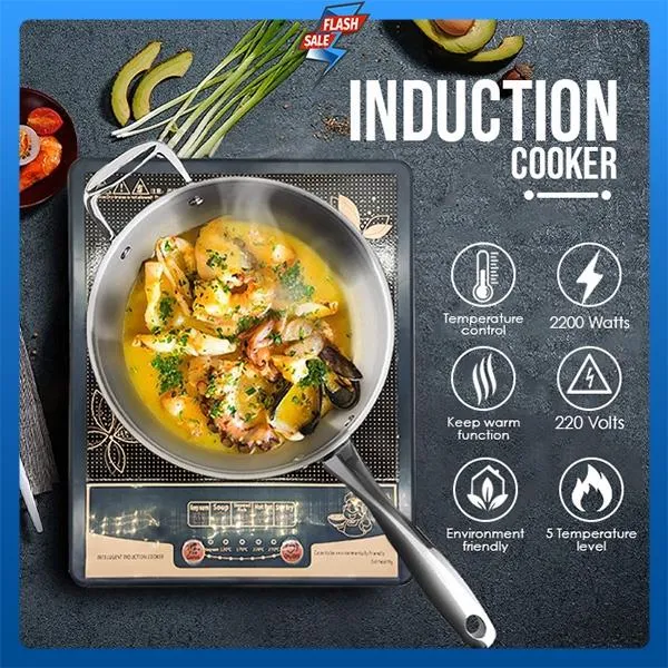 Induction Cooker Smart Infrared Ceramic Cooktop Electric Plate 2200W ...