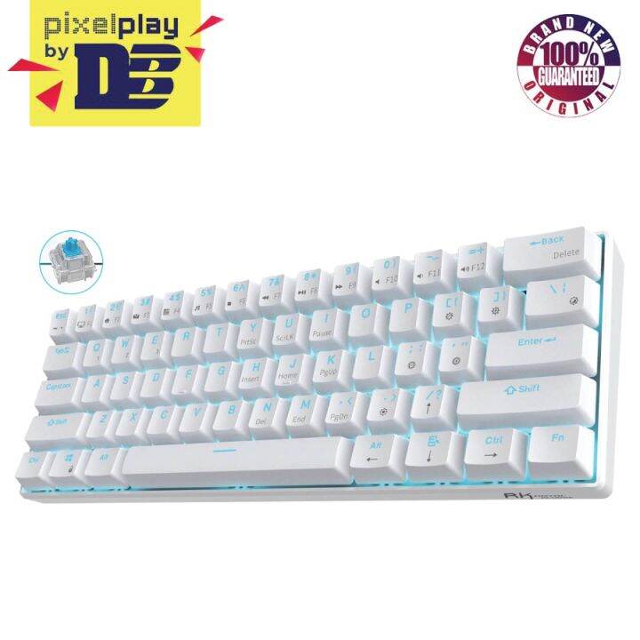 Royal Kludge RK61 Tri-Mode RGB 61 Keys Hot Swappable Mechanical ...